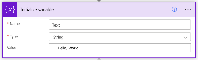 Using Trim function in Power Automate